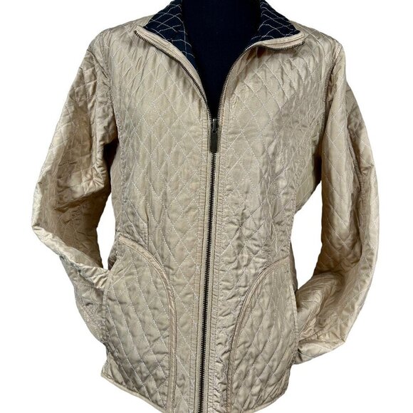 No Brand | Jackets & Coats | Gold Quilted Long Sleeve Lightweight ...